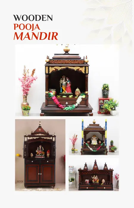Wooden Pooja Mandir Designs for Home – DZYN Furnitures
