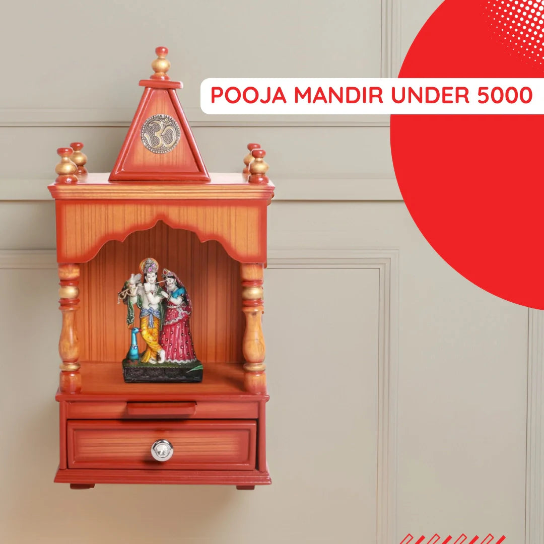 Home Temple | Buy Wooden Pooja Mandir in Under 5000 – DZYN Furnitures