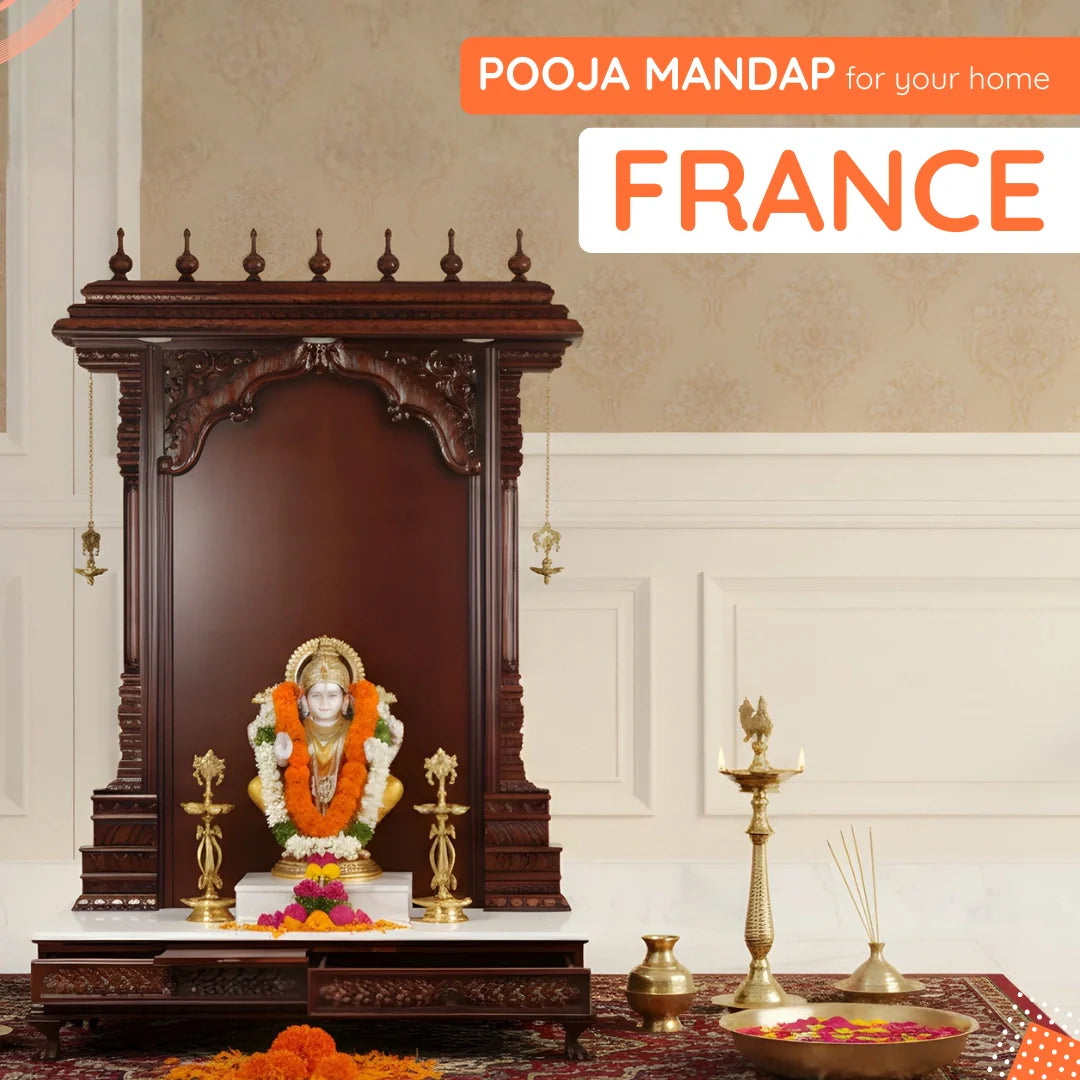Buy Pooja Mandap in France Online – DZYN Furnitures